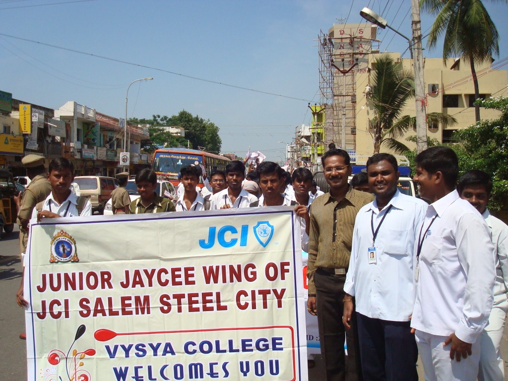Junior Jaycee Wing of JCI Salem Steel city - Vysya College, Salem ...