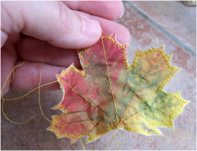Art Threads: Monday Project - Photo Fabric Leaves