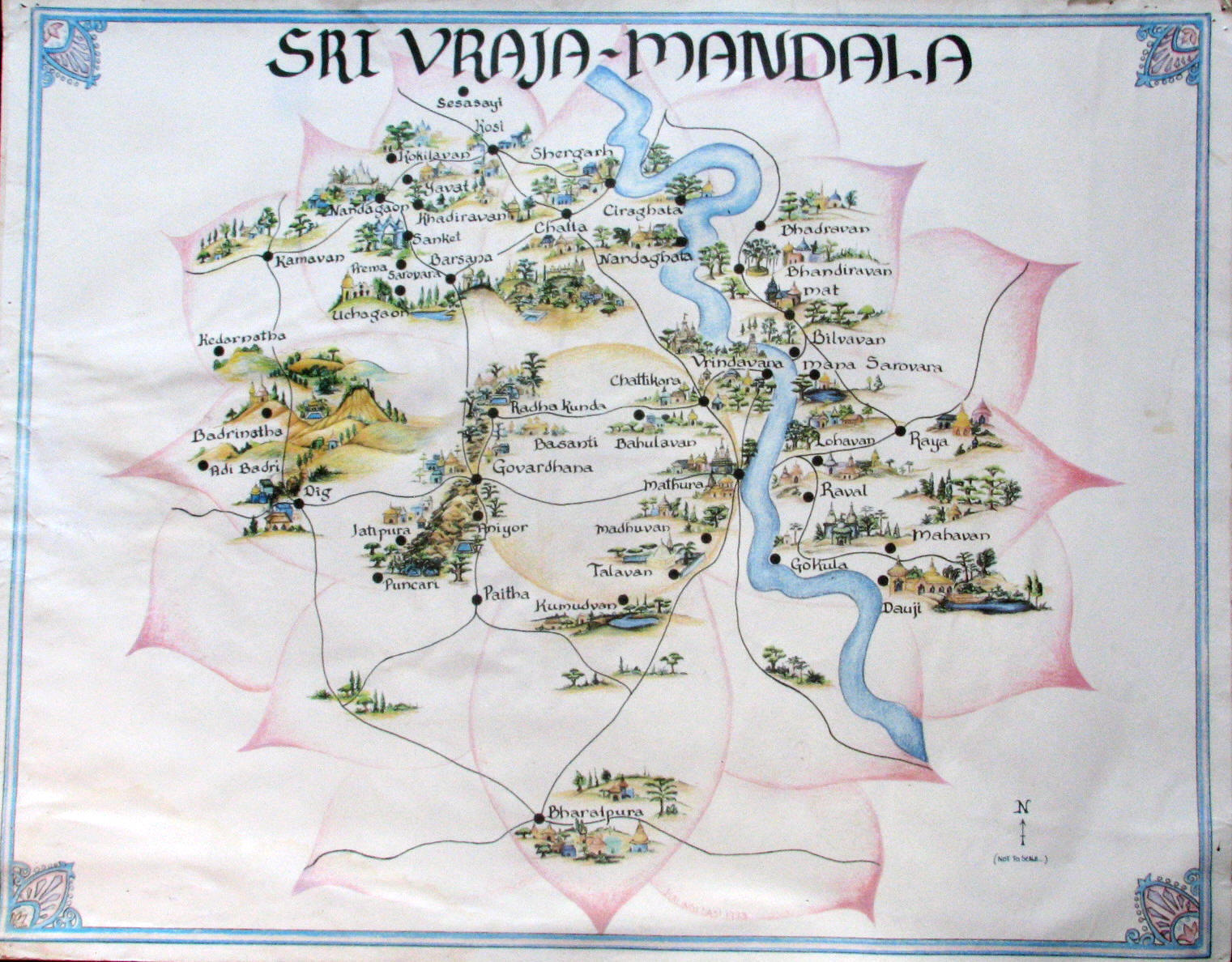 jaishreeradha: goverdhan vrindavan map