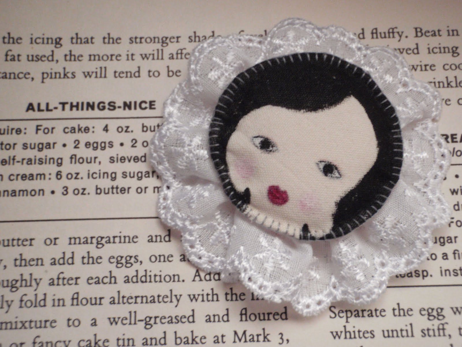 Needle Field: Painted Face Pin