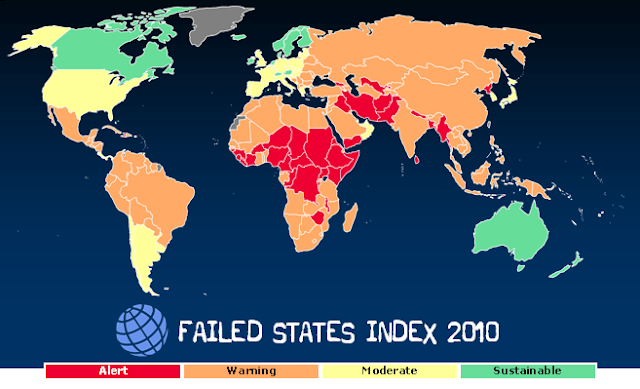 Historia y Geografia de la economia: ÍNDICE DE ESTADOS FALLIDOS