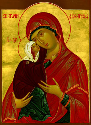 Icoane Ortodoxe Frumoase: Sf.Ana cu Maica Domnului