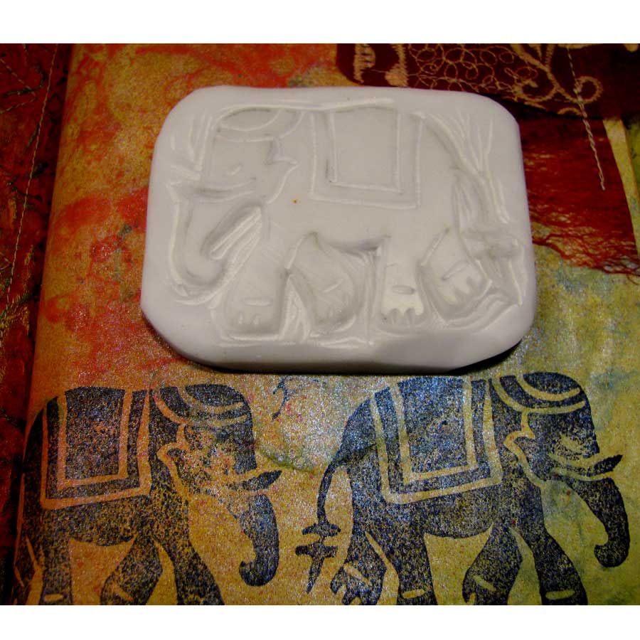 Ro Bruhn Art: Necklace and elephant stamp