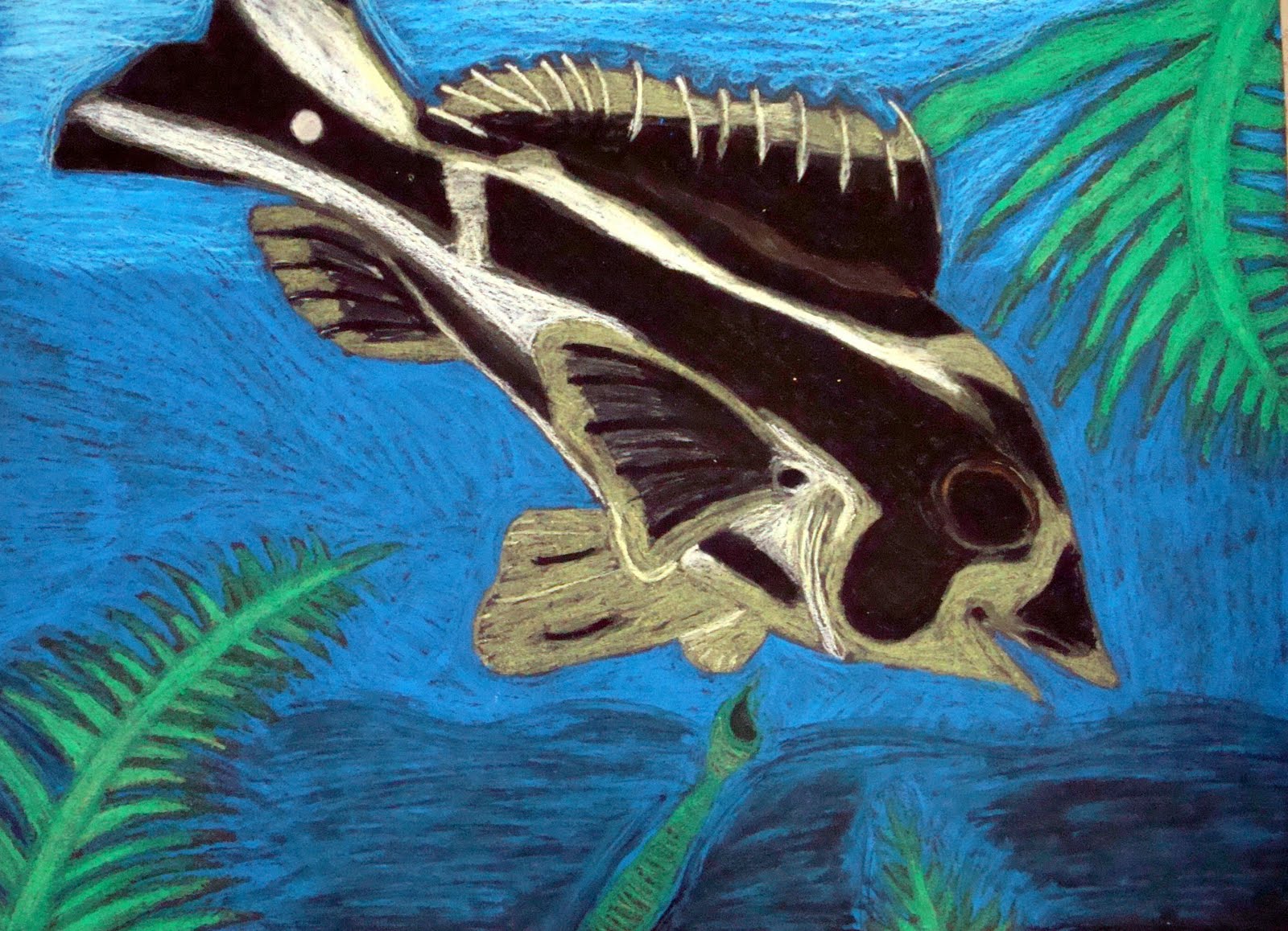 Cardinal Art 2010/2011: Oil Pastel Fish Art II