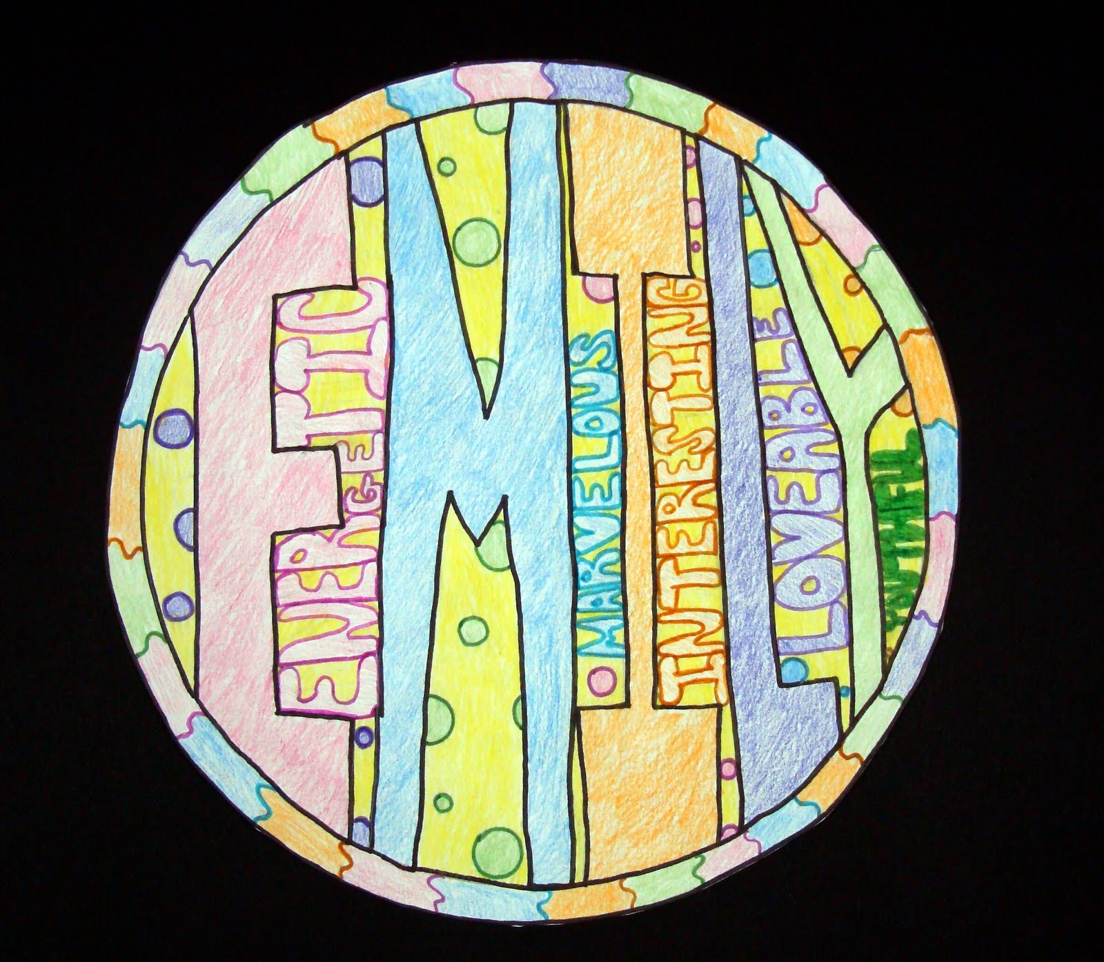 Cardinal Art 2010/2011: Circle Name Designs