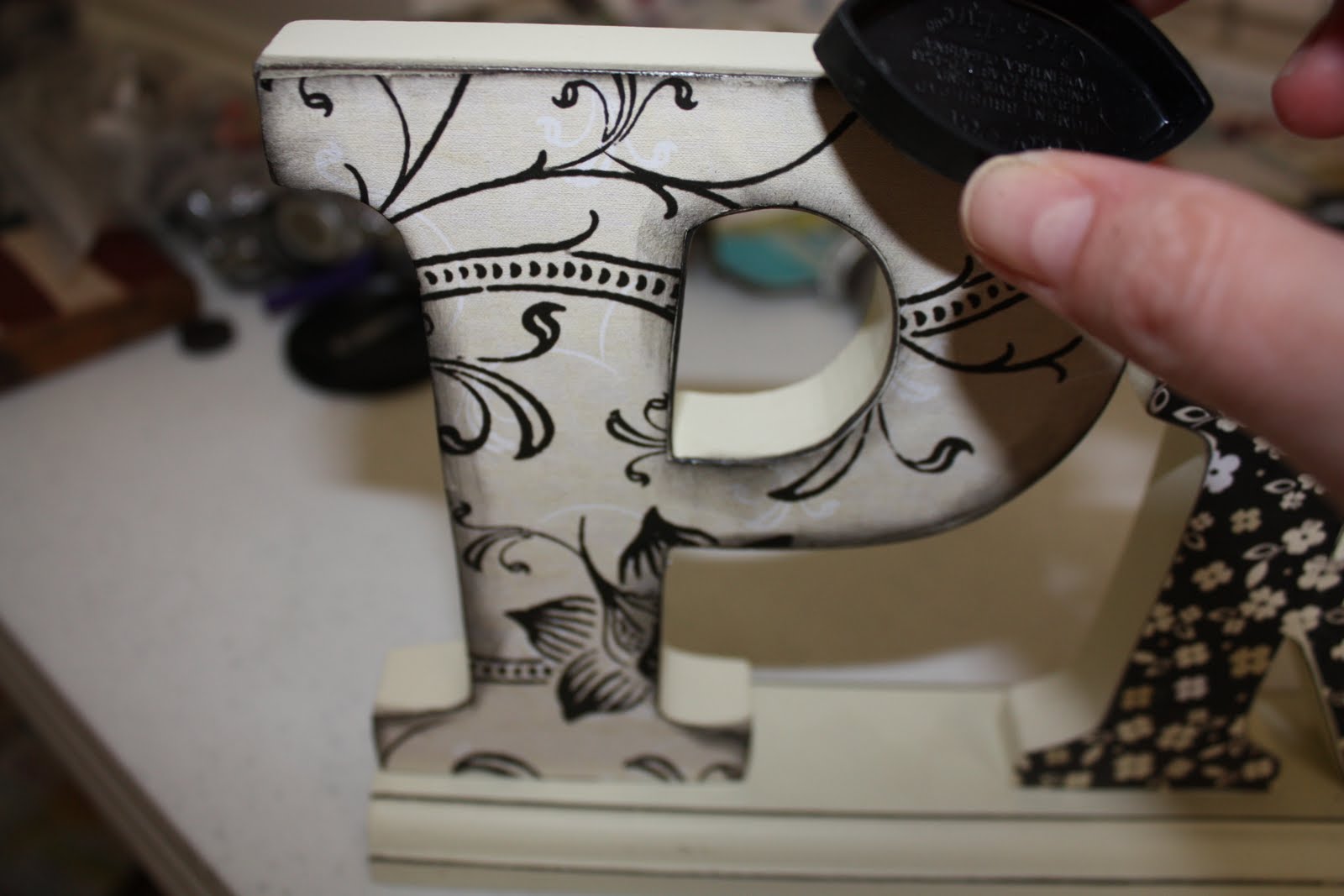 mbellished: Project 9 - Mod Podge Wooden Letters