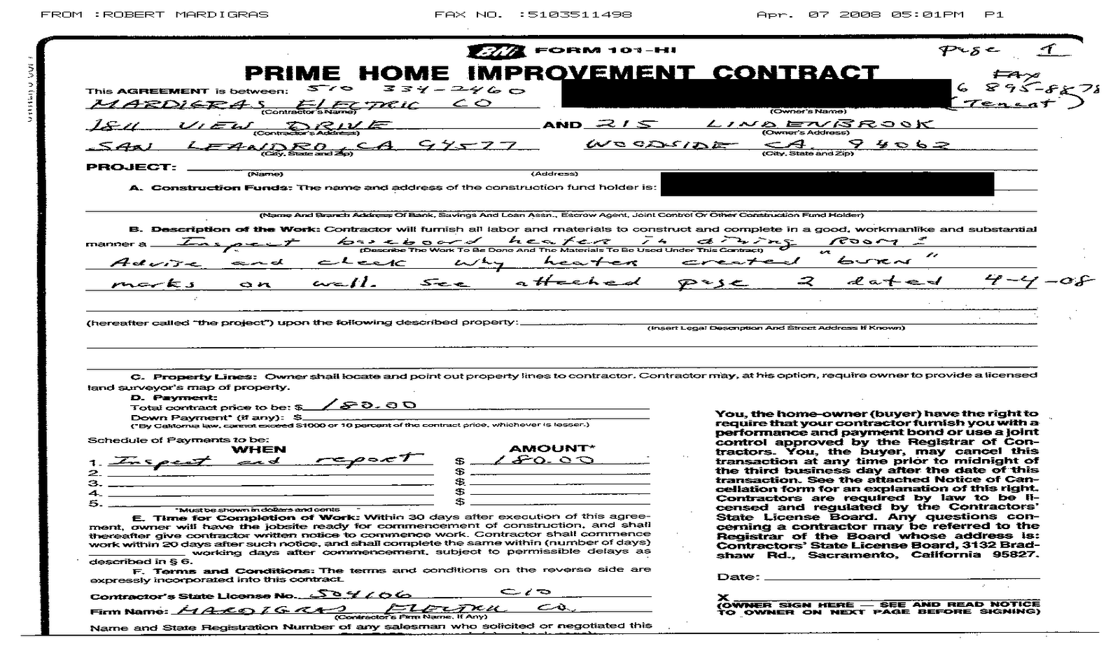 215 Lindenbrook_Owner Magalli and Jason Yoho_Code Violations: Magalli ...