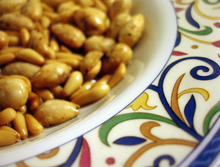 libyan food: Steamed Pasta with Pine Nuts, Raisins, Almonds, and Liver ...