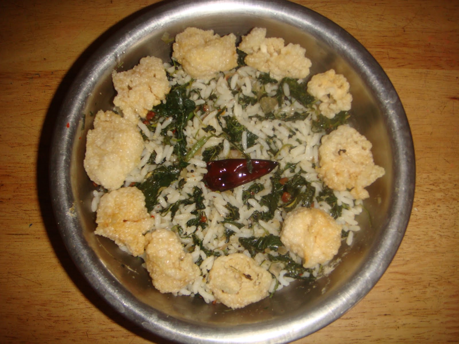 Priya's Kitchen: Keerai Rice