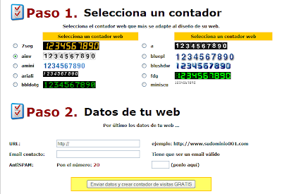 El blog del ordenata: Cómo colocar un contador web en tu blog-