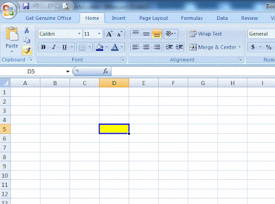 Naushad Qamar: Highlight Active Cell in MS Excel 2007