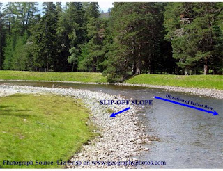 The Snippet Seamstress: Middle Course of a river - formation of meanders