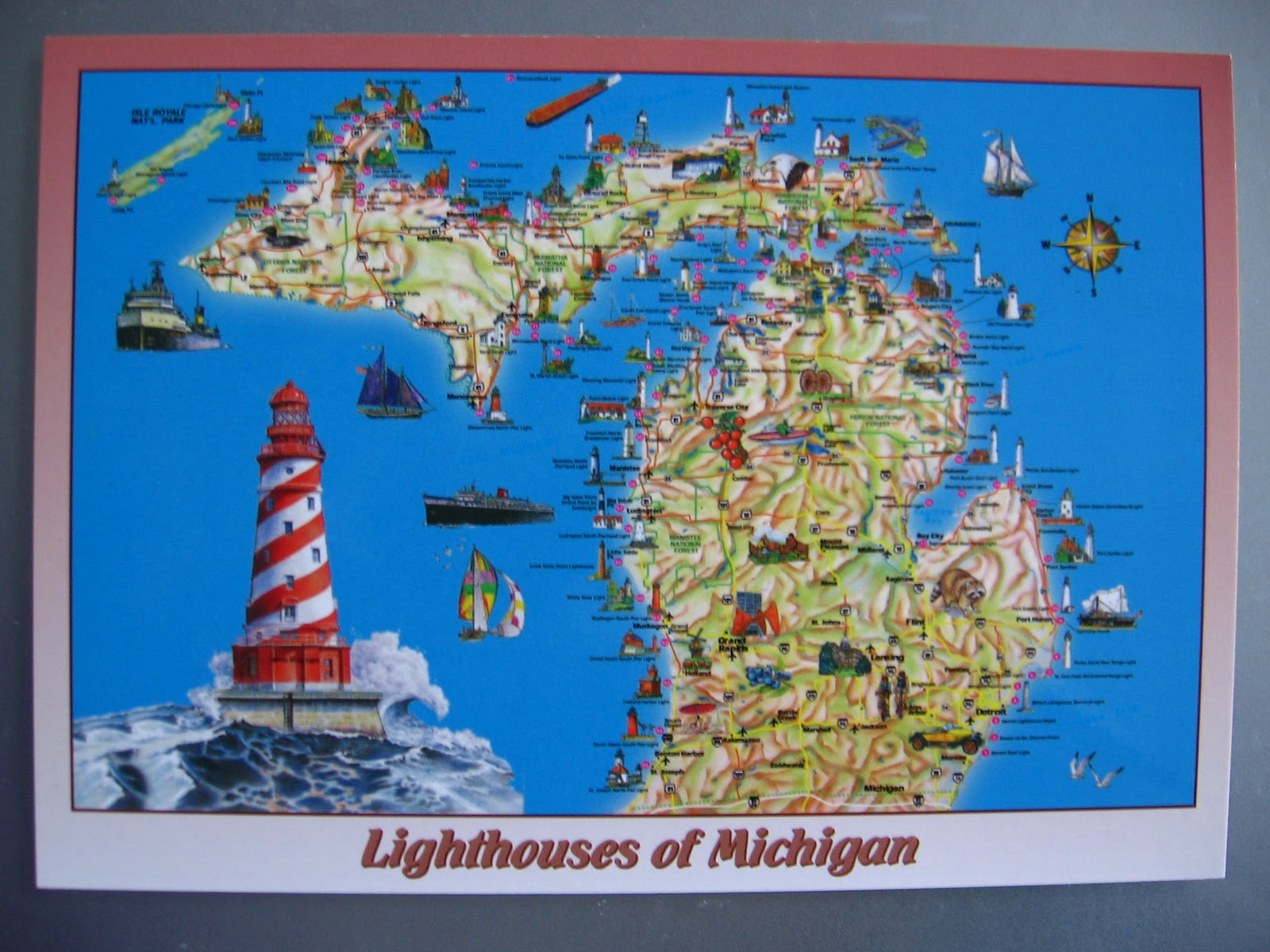 Faith in Postcards: Please Vote: Poll of Michigan Map Cards