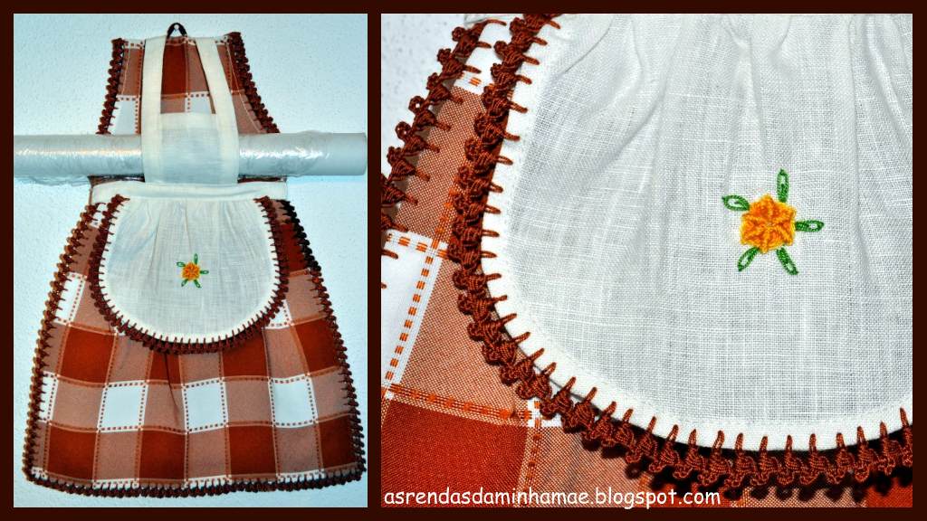As rendas da minha mãe...: Mini avental...