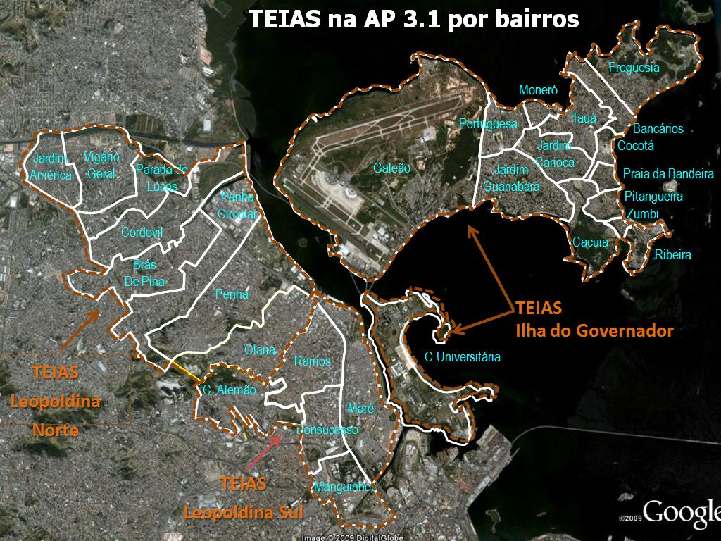 CAP 3.1 - Saúde Presente na AP 3.1: Mapas Gerais da AP 3.1 - Clique nas ...