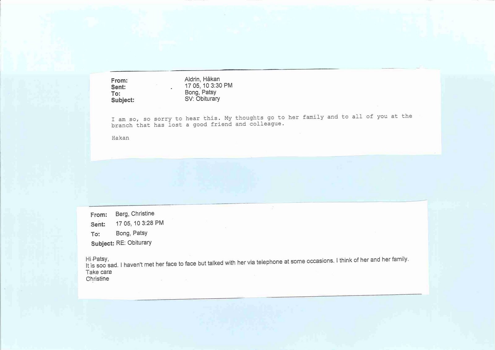 In Memory of Catherine Teo