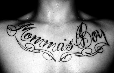 fresh tattoos designs: moma tattoo lettering on chest tatttoos