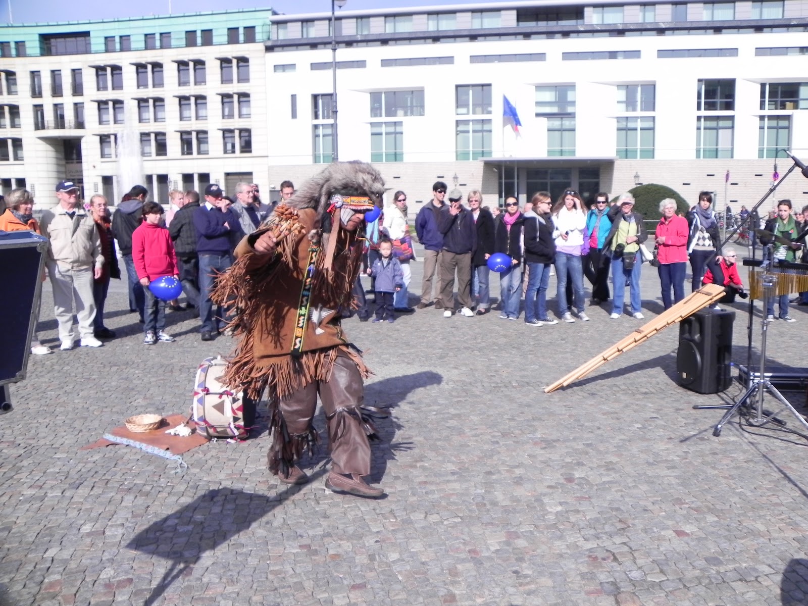 ForeignerinBerlin: Native American show in the middle of Berlin