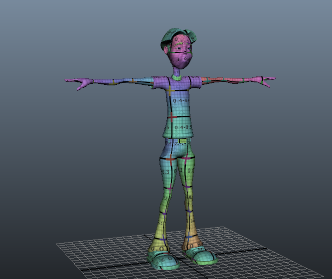 Ruben's Blogpage: Maya Tutorials: Character UV Mapping and Joint Placement