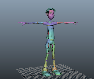 Ruben's Blogpage: Maya Tutorials: Character UV Mapping and Joint Placement