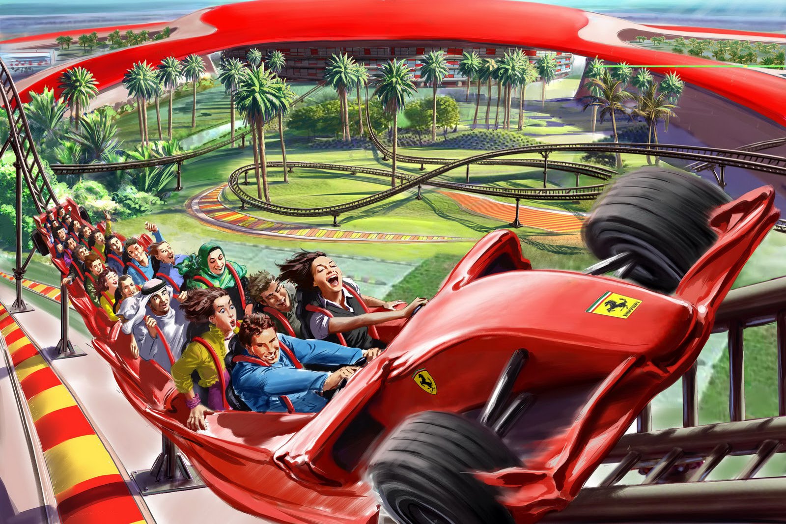 OFICINA BRASIL VIRTUAL: Ferrari World - O parque da Ferrari