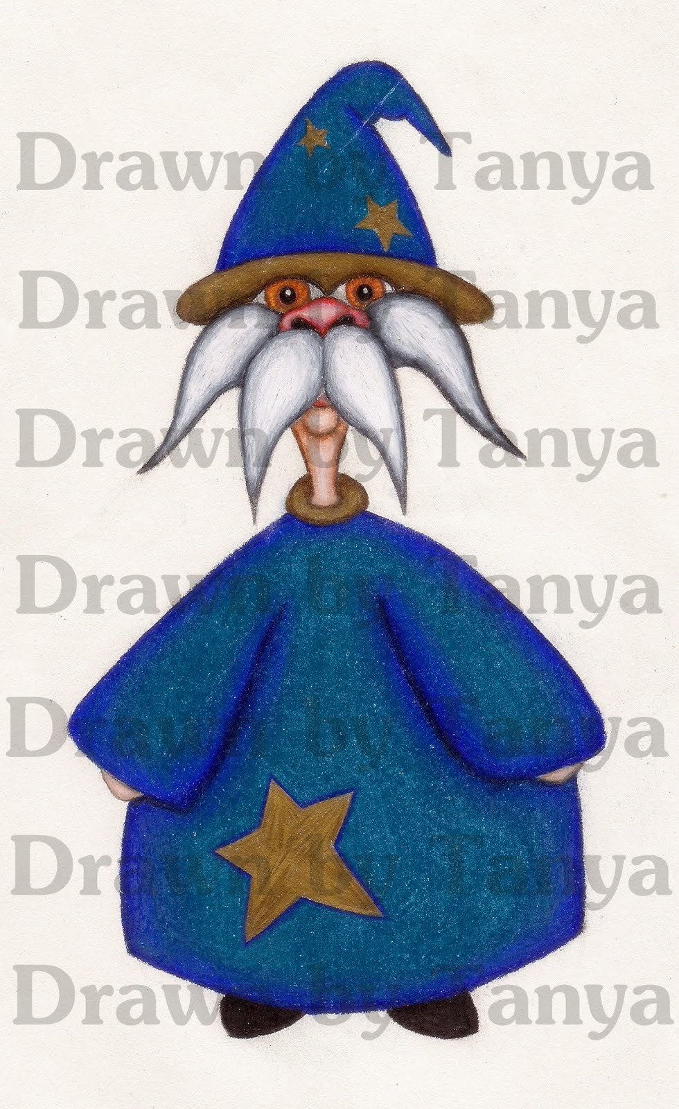 Artwork by Tanya: Chubby Wizard