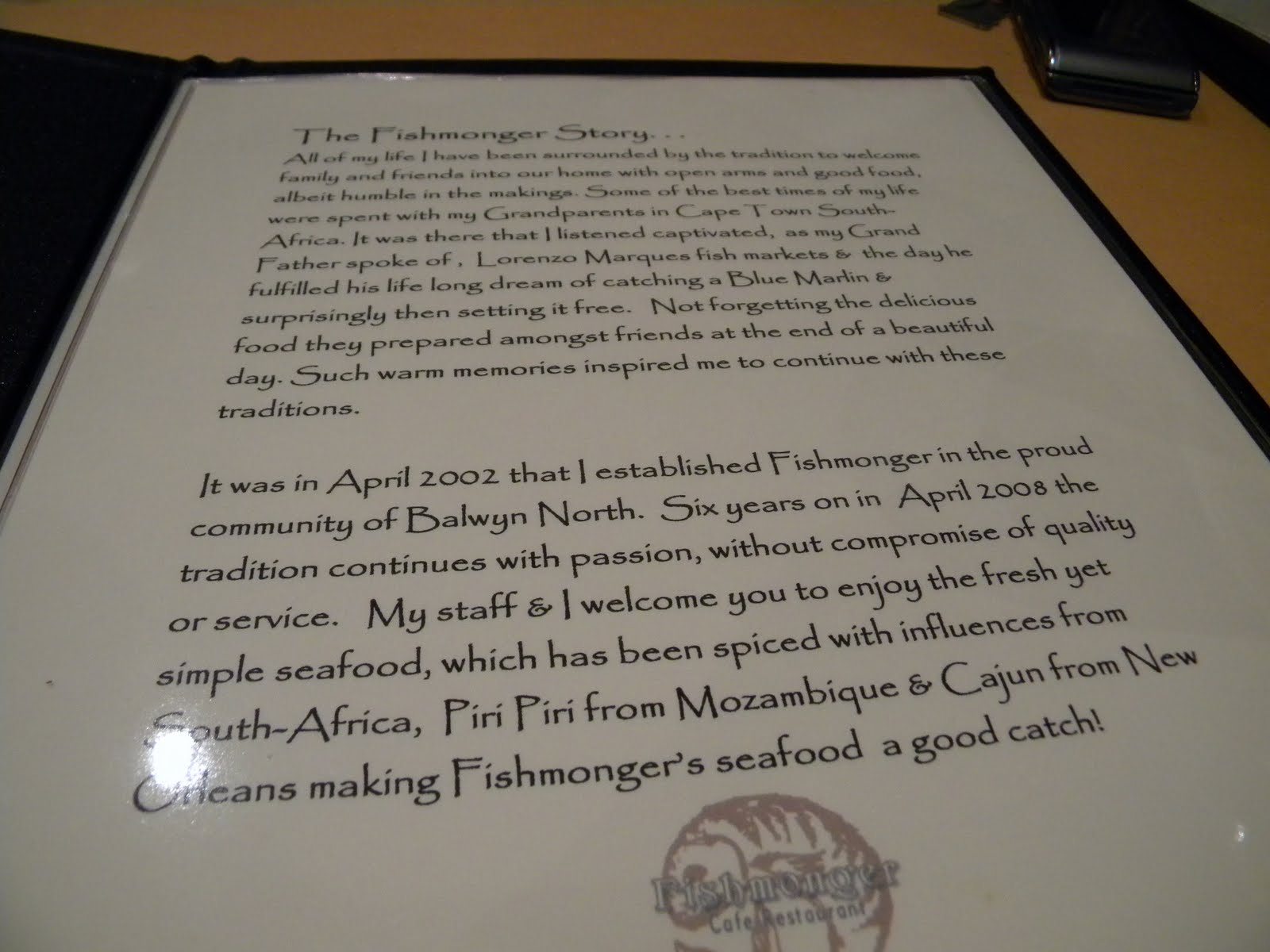 Mel's Food Journey: Fishmonger Seafood Restaurant..