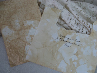 Treasures from the Heart: Tea Stain Paper Tutorial and a Treasure