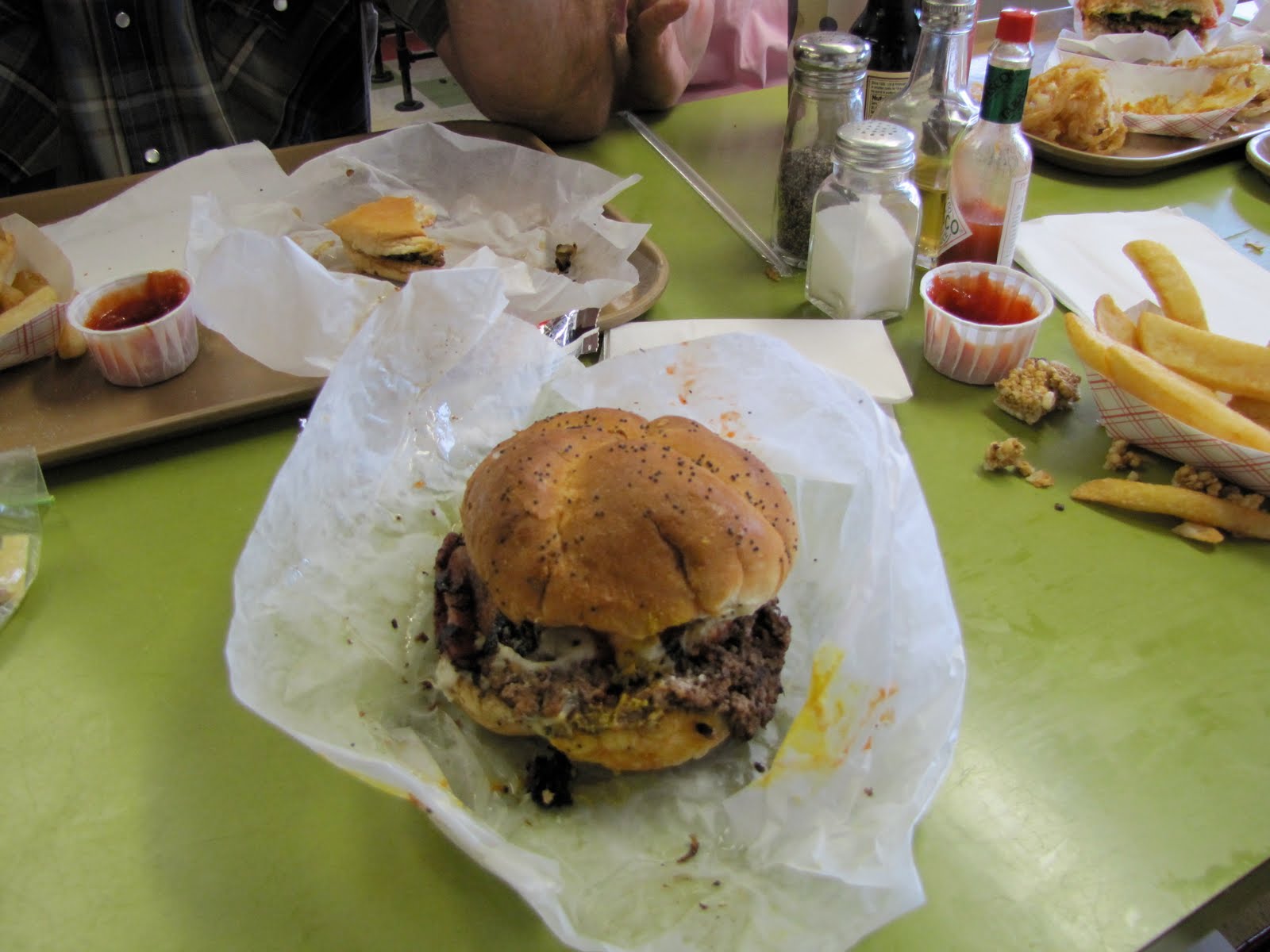 Can't Beat the Meat: A Burger Blog: Quad w/ Cheese Blimpy - Krazy Jim's ...