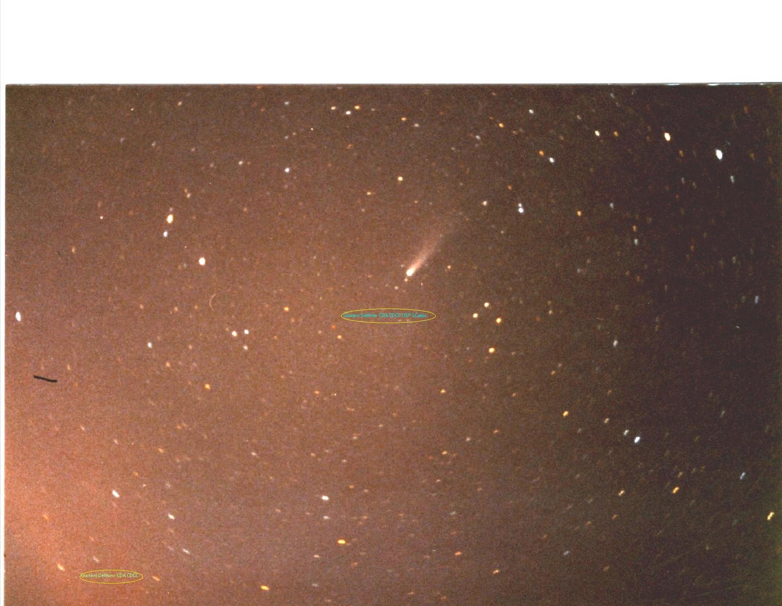 Astrofotografia (Astrophotography): Cometa Halley São Carlos, CDA CDCC ...