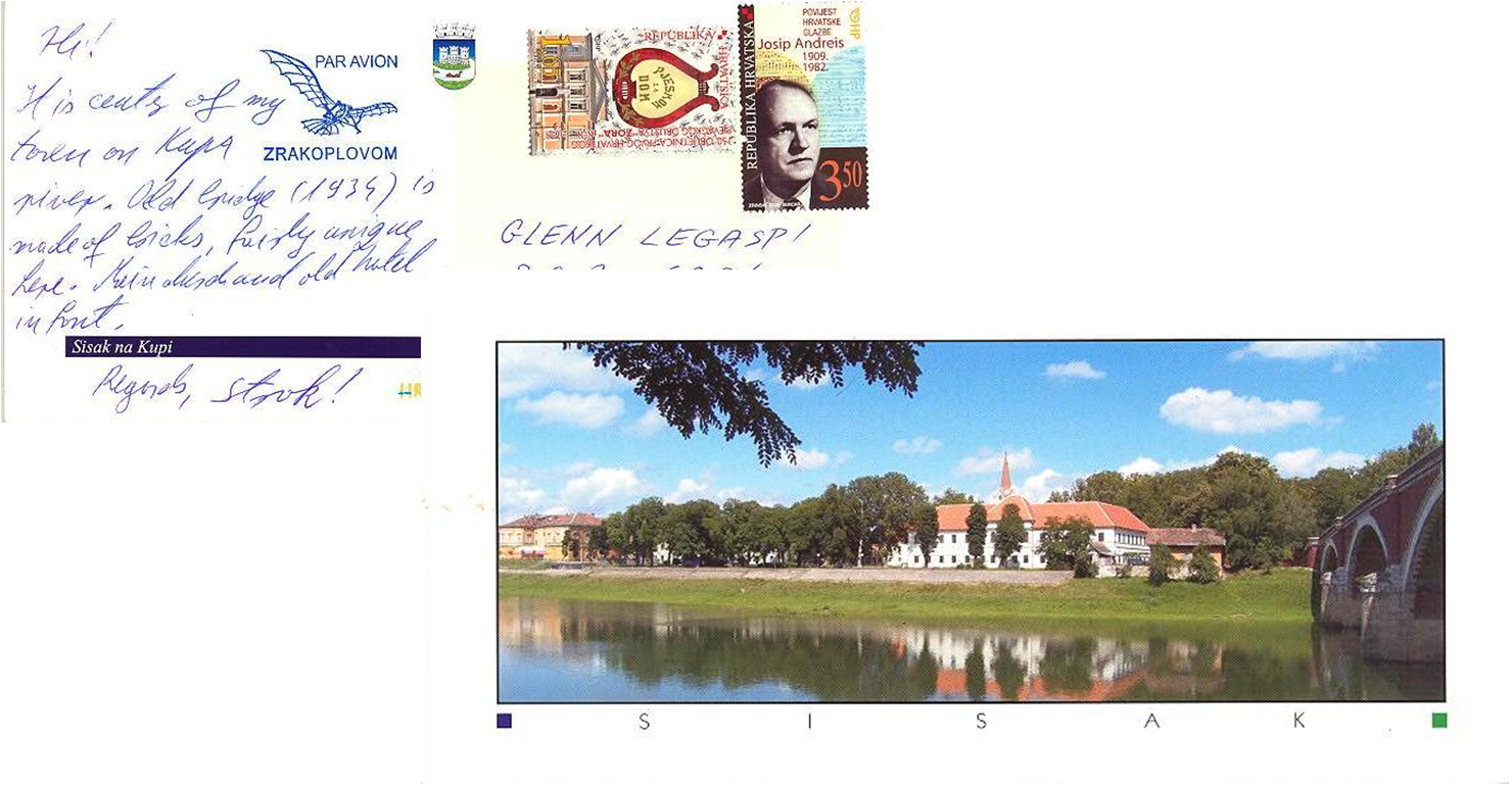 My Philatelic Collection: Postcard from Croatia
