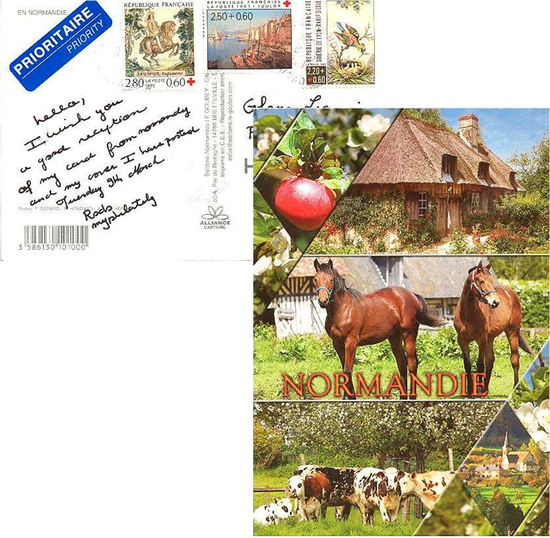 My Philatelic Collection: Postcard from France