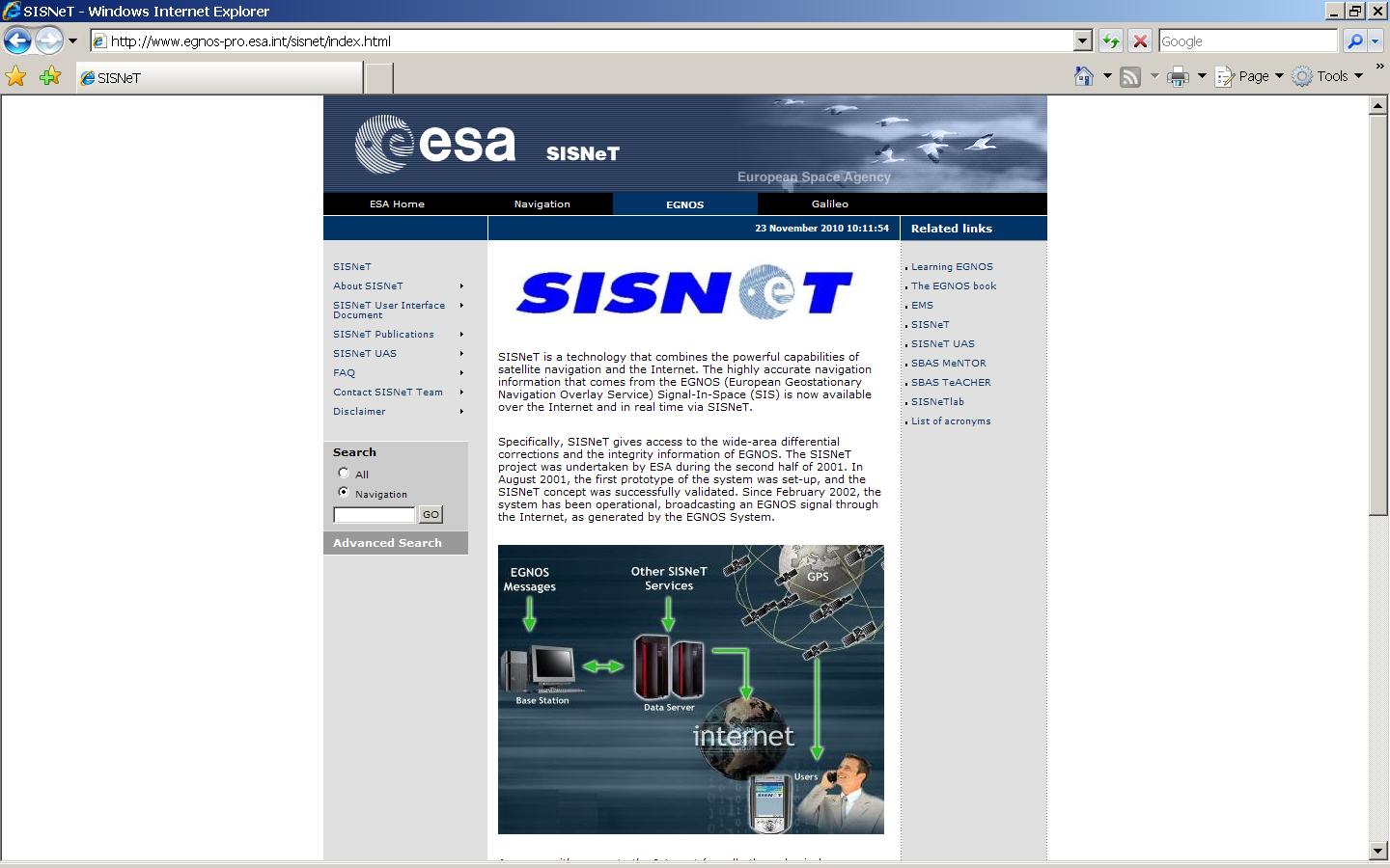 Orbiter.ch Space News: SISNeT into 10th year of providing precise ...