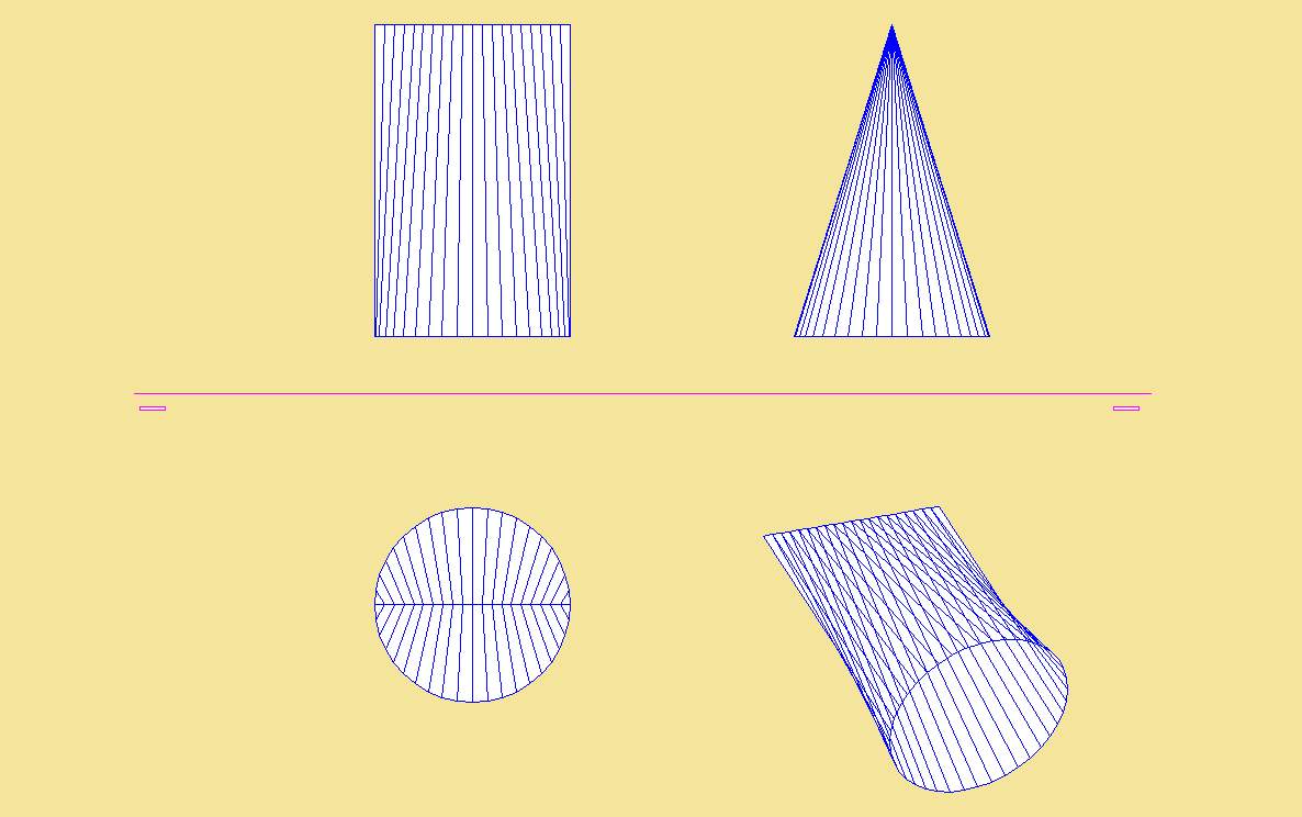 El sistema diédrico: Curvas y superficies. Generación y clasificación