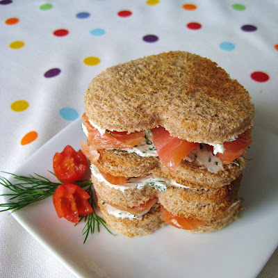 Mango & Tomato: Salmon Tower