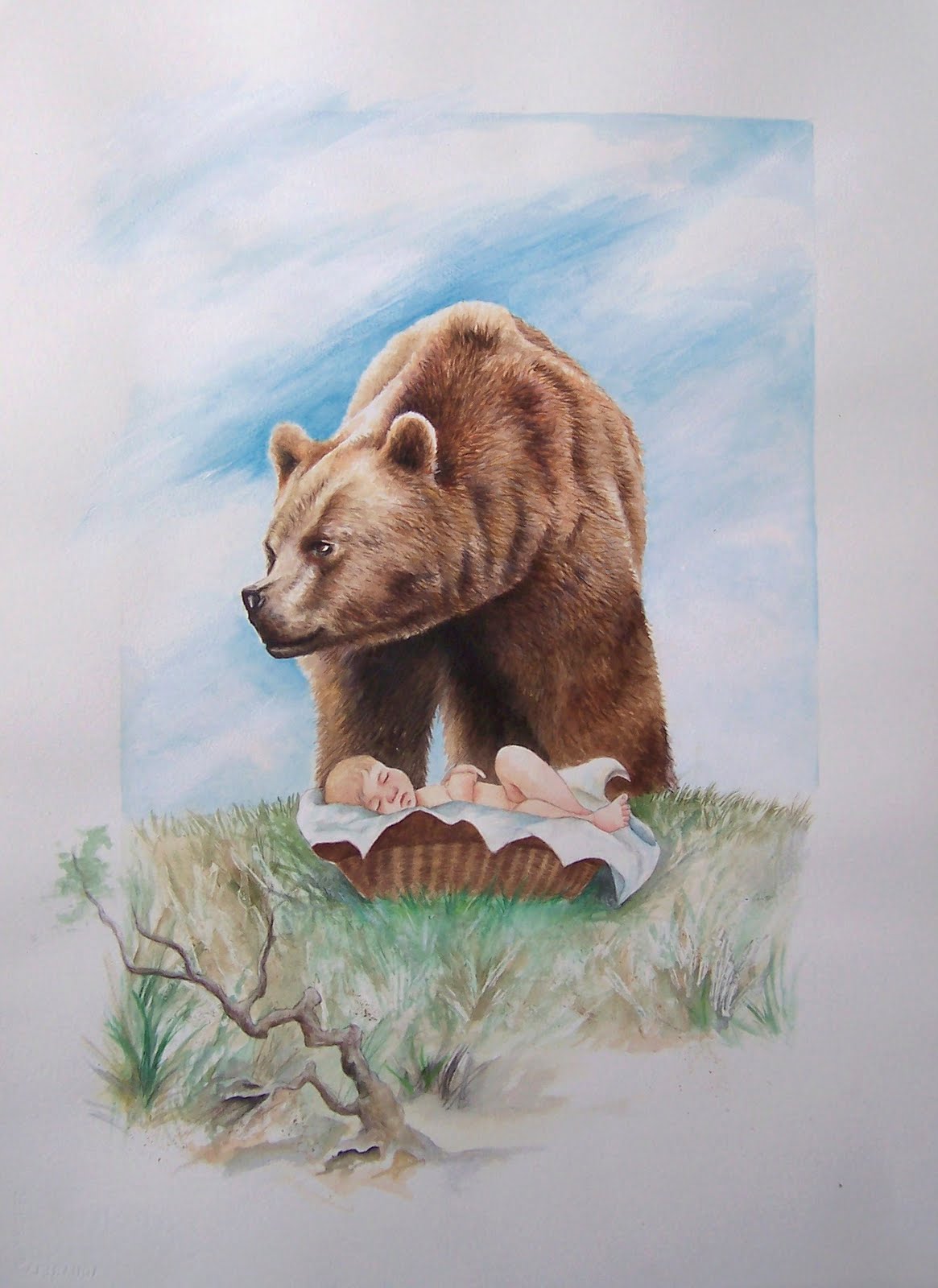 Damaride Marangelli Illustrator: Storia del principe Paride e di un'orsa