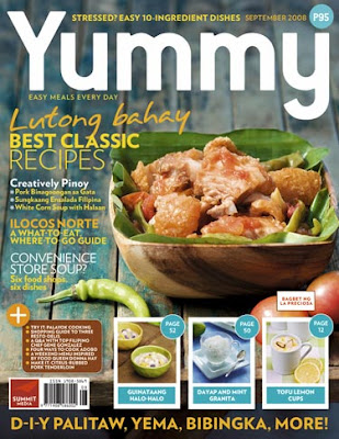 Pinoy Dishes on YUMMY magazine Sept. 2008! | Only in the Philippines!