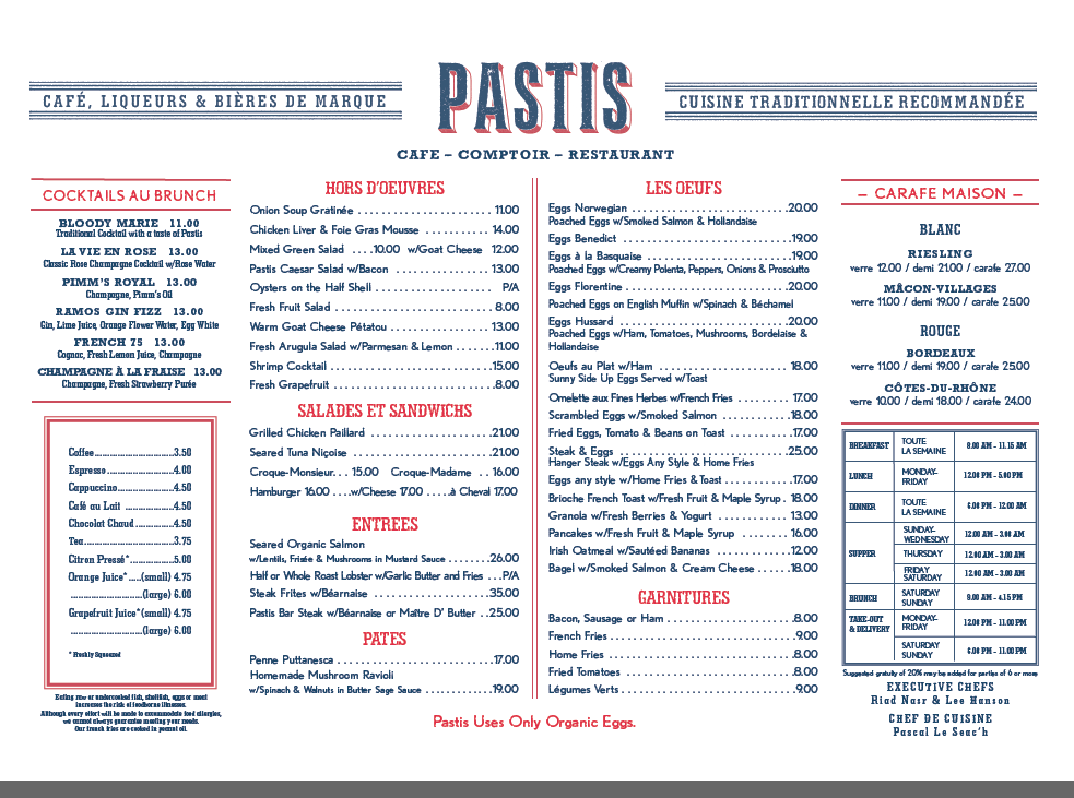 Trip or Treats: Picture Perfect Brunch at Pastis, NY