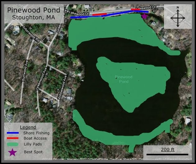 Massachusetts Bass Fishing Spots: Pinewood Pond aka Harrison's Pond ...
