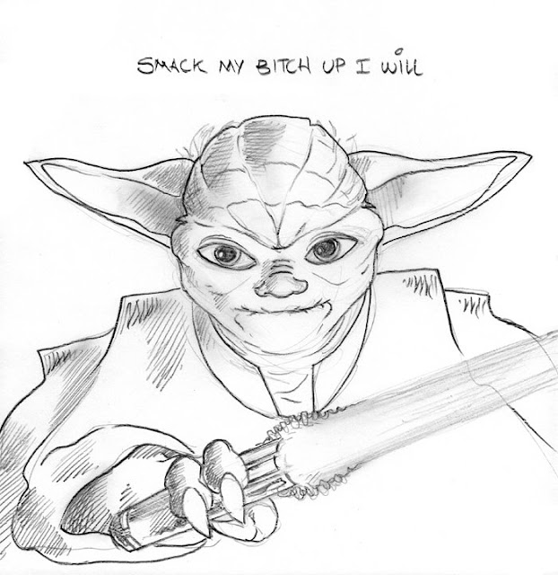 Yoda Star Wars Doodle for Outcast Studios