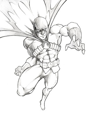 Red Robin - DC Comic book illustration