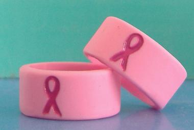 Wristbands.Net: Breast Cancer Silicone Awareness Rings