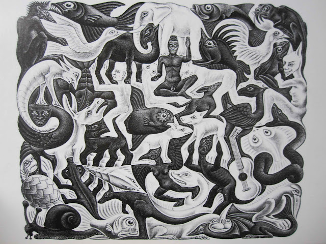 ESCHER ANIMAL DRAWINGS