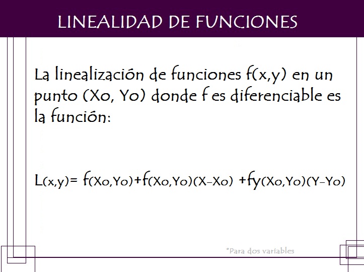 MATE III: LINEALIDAD