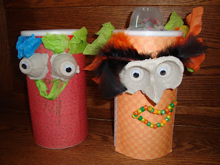 Green Kids Crafts: Silly Faced Container