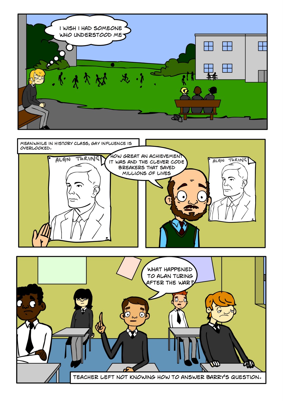 Joe Wilson Portfolio: Comic for L.G.B.T. youth group for Unheard Voices ...