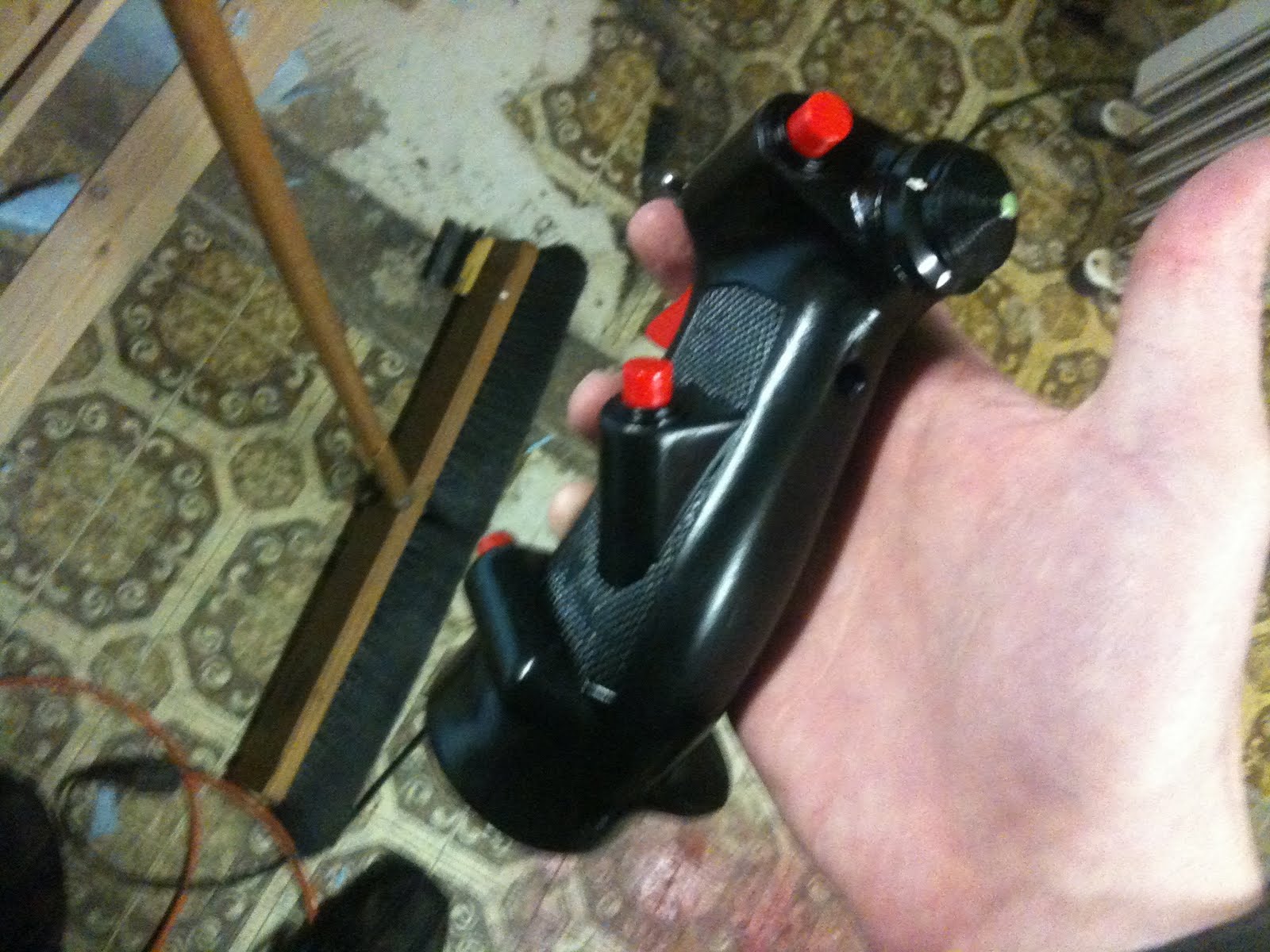 Flying Backward: Stick Grip.