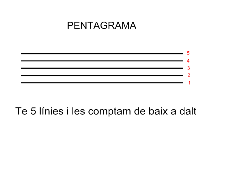 S'HORT DE LA MÚSICA: EL PENTAGRAMA