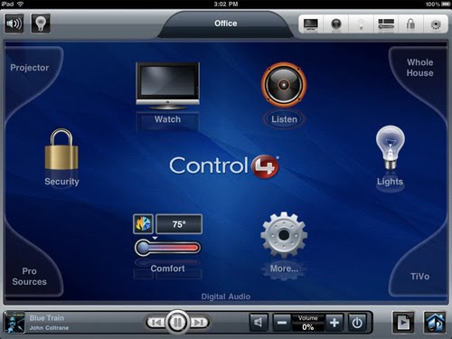 Control 4 Home Automation: Control 4 IPAD Software released