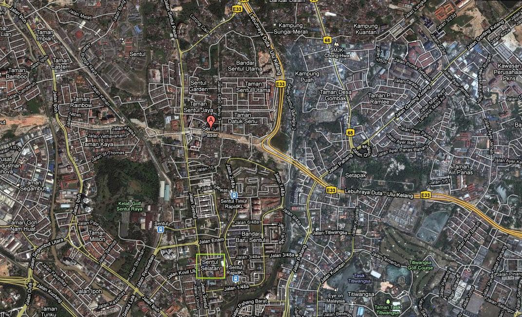 kuala lumpur: maps sentul